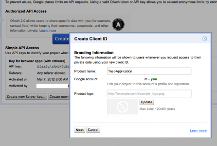 Google Client API with PHP – step by step tutorial with (some) screenshots | enarion.net